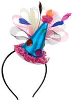 Clowning Apparel Hats Mini Metallic Clown Hat