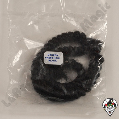 Crepe Hair Black 12 inch Mehron