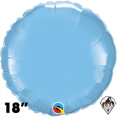 18 Inch Round Pale Blue Foil Balloon
