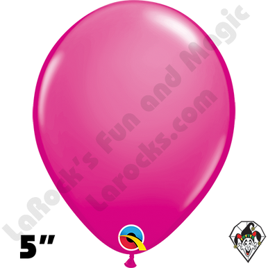 Qualatex 5 Inch Round Fashion Wild Berry Balloons 100ct