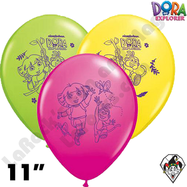 Qualatex 11 Inch Round Dora The Explorer Assortment Balloons 25ct