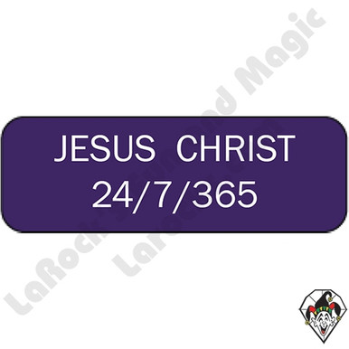 Stickers & Stuff Pins & Buttons Jesus Christ 24/7/365 Pin