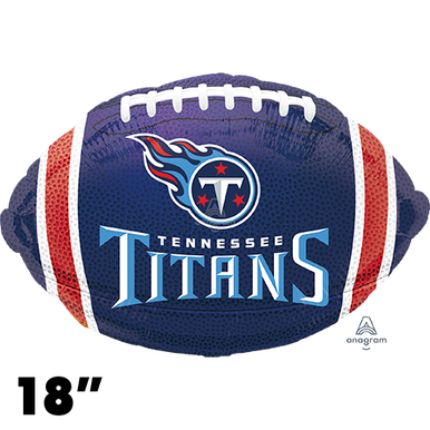 18 Inch Shape Tennessee Titans Team Colors Football Foil Balloon ...
