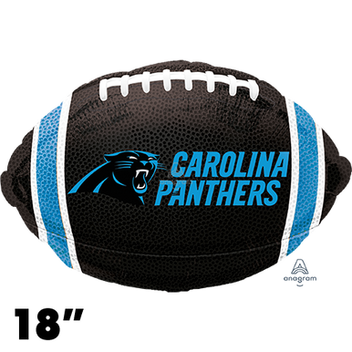 18 Inch Shape Carolina Panthers Team Colors Football Foil Balloon ...