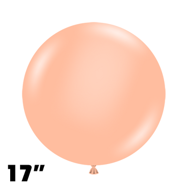 TUFTEX 17 Inch Round Deluxe Cheeky Blush Balloons 50ct