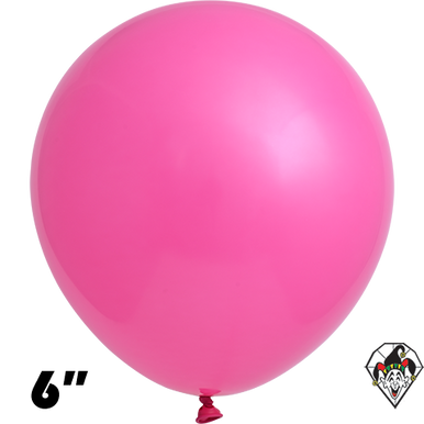 6 Inch Round Standard Ruby Pink Balloon Elitex 50ct
