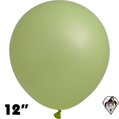 12 Inch Round Pastel Lemon Green Balloon Elitex 50ct