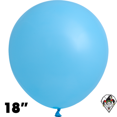 18 Inch Round Standard Light Blue Balloon Elitex 10ct