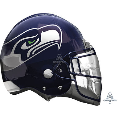 21 Inch Shape Seattle Seahawks Helmet Foil Balloon Anagram 1ct