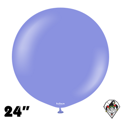 24 Inch Round Standard Periwinkle Balloons Kalisan 2ct
