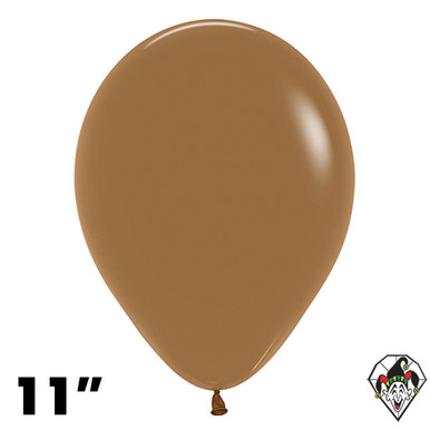 11 Inch Round Deluxe Mocha Brown Sempertex 100ct