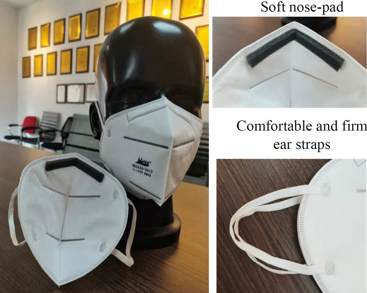 Black Harley KN95 Respirator Face Mask