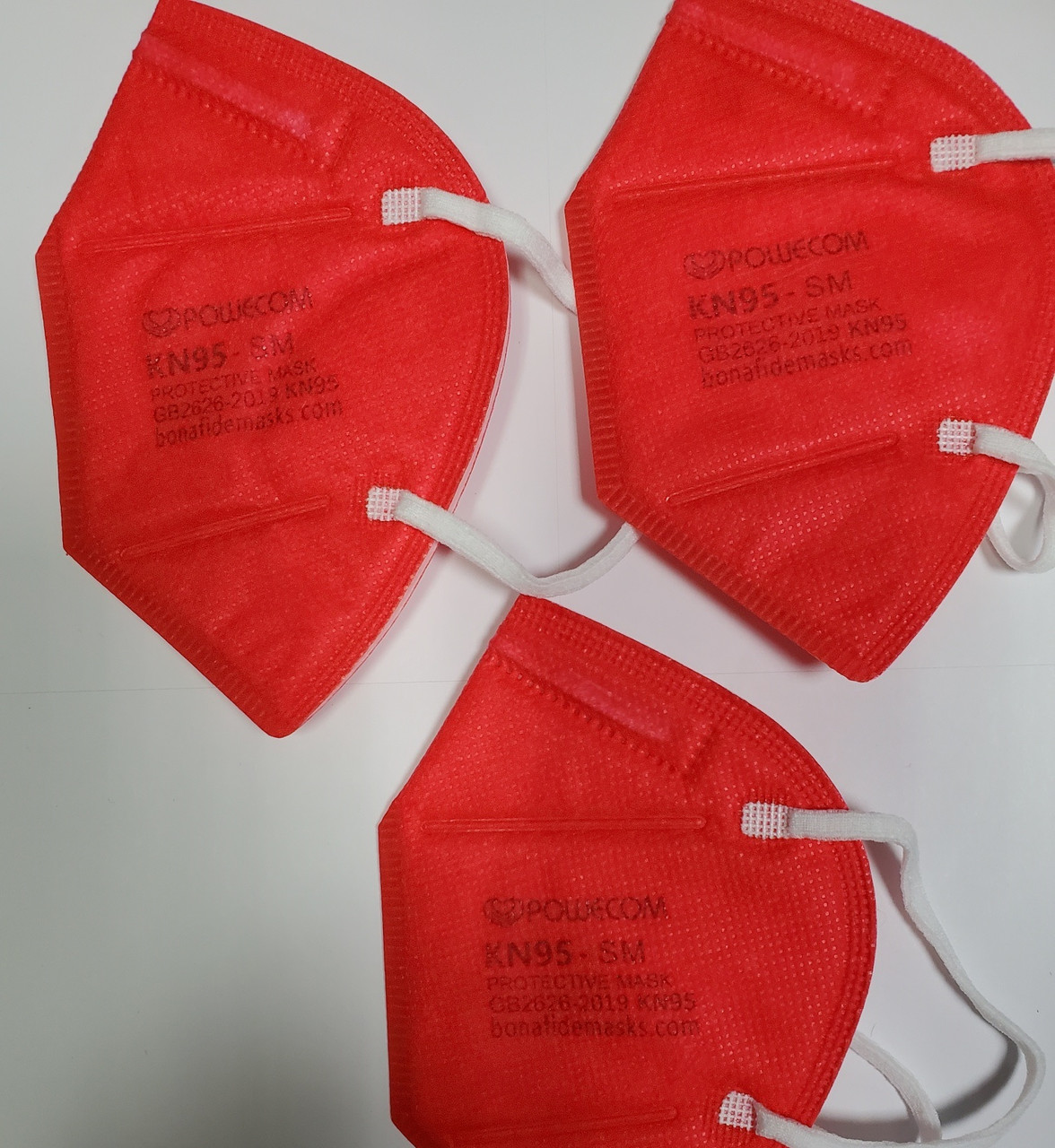 Red Children's Powecom KN95-SM Mask | 10-Pack Respirator