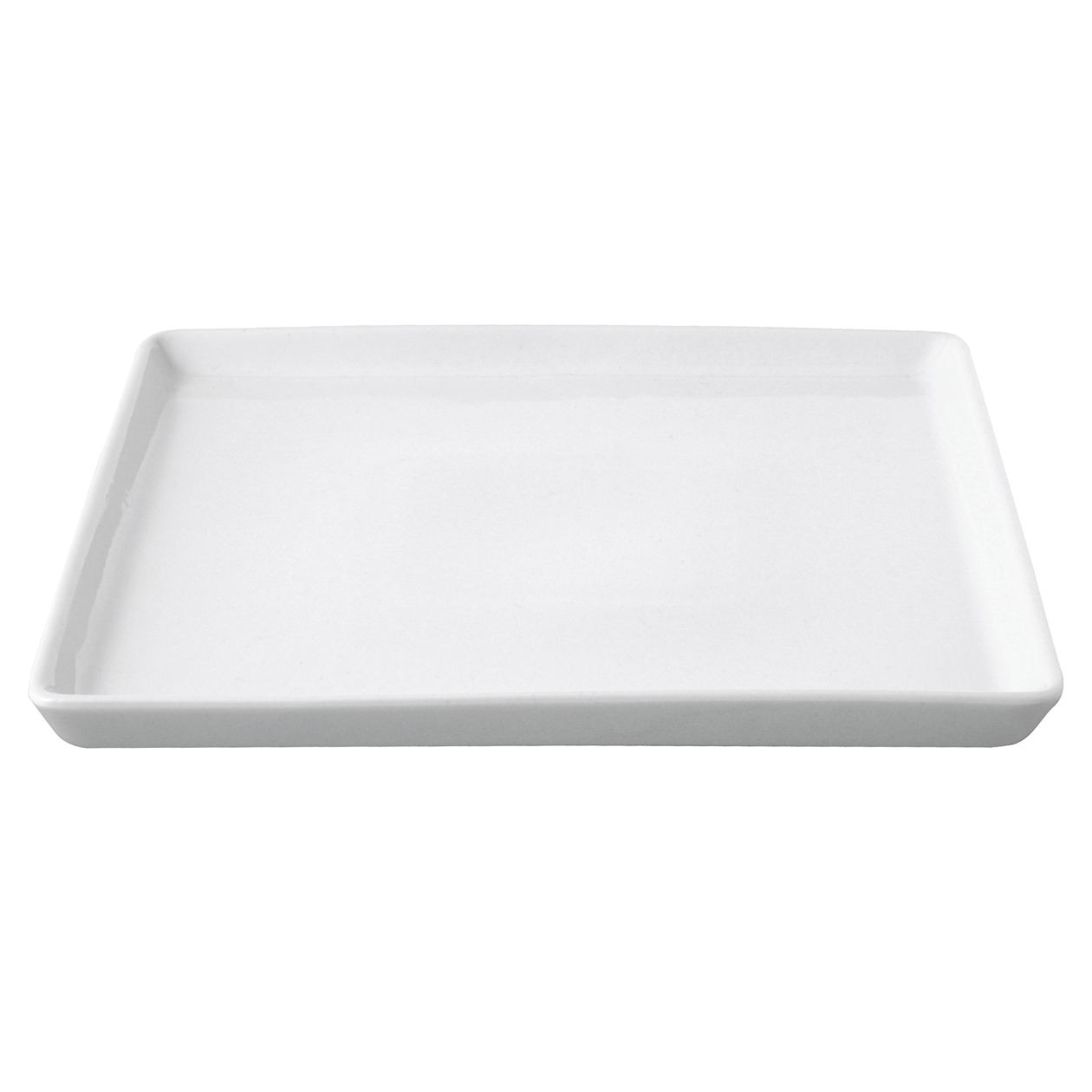 Hakuji Porcelain Square Plate ‐ Large | MUJI