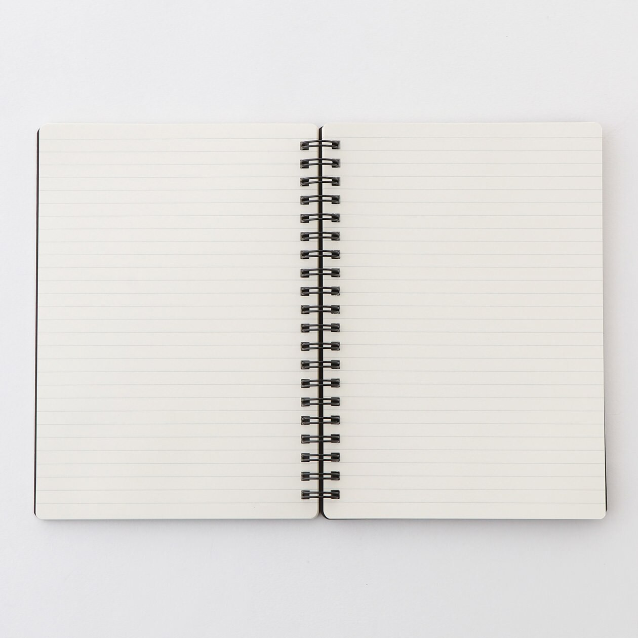 High Quality Paper Double Ring Notebook with Rubberband | MUJI