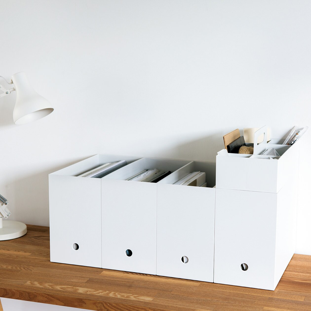 PP Box File ‐ Grey, Wide | MUJI