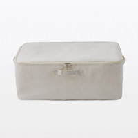 Fabric Storage Box with Lid, 59 x 39 x 23 cm | MUJI