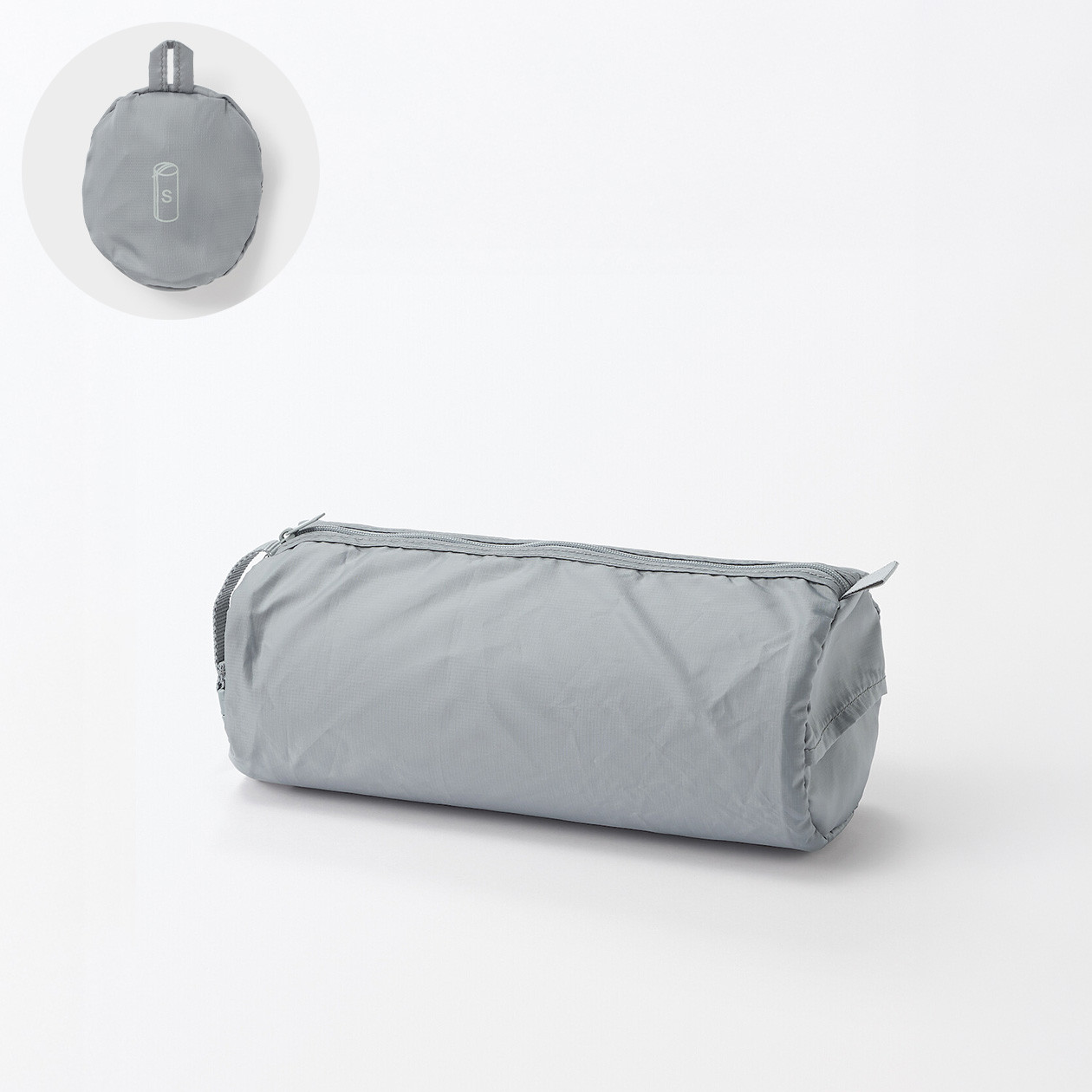 Polyester-Packwürfel – zylindrisch, klein | MUJI