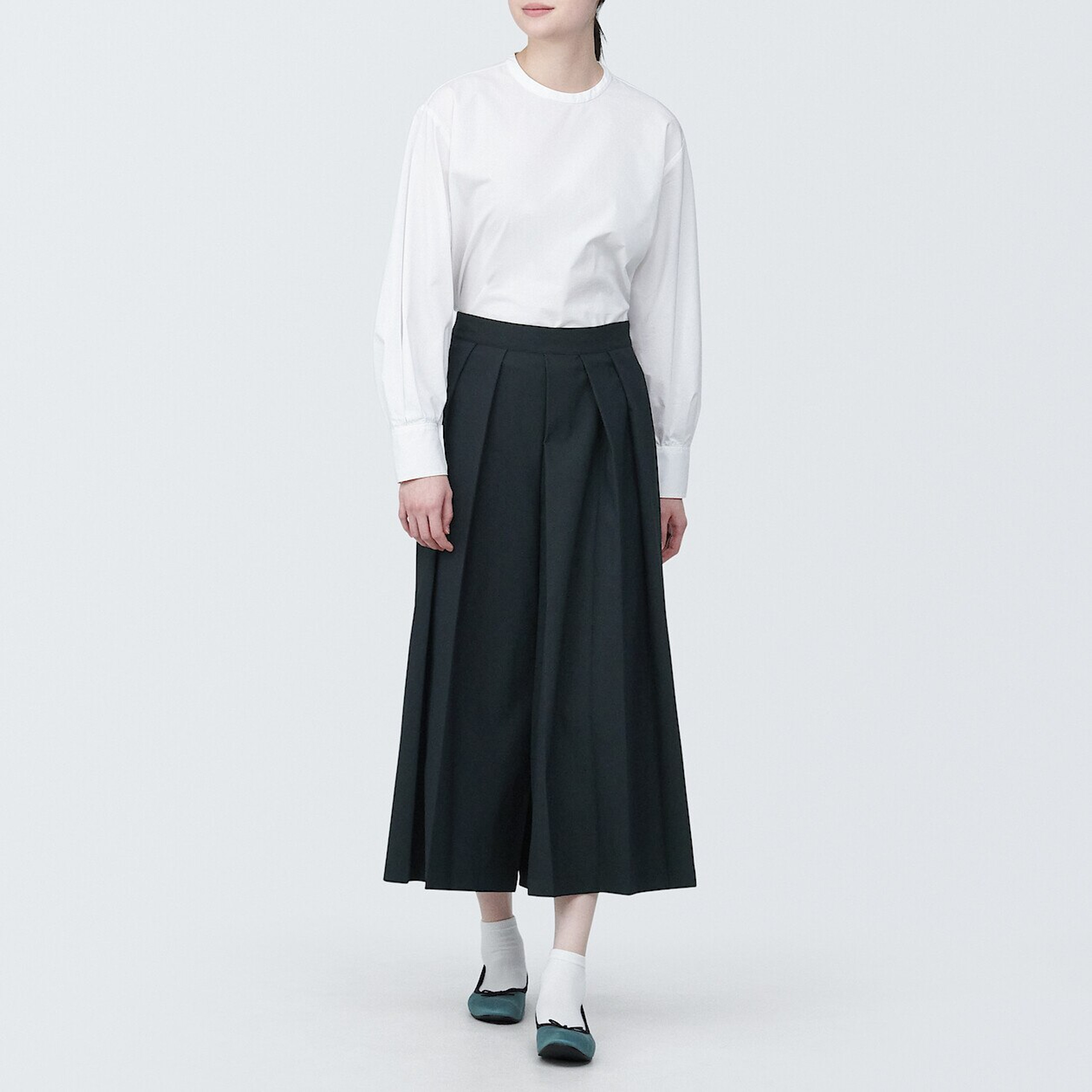 Womens Double Weave Hakama Pants Muji