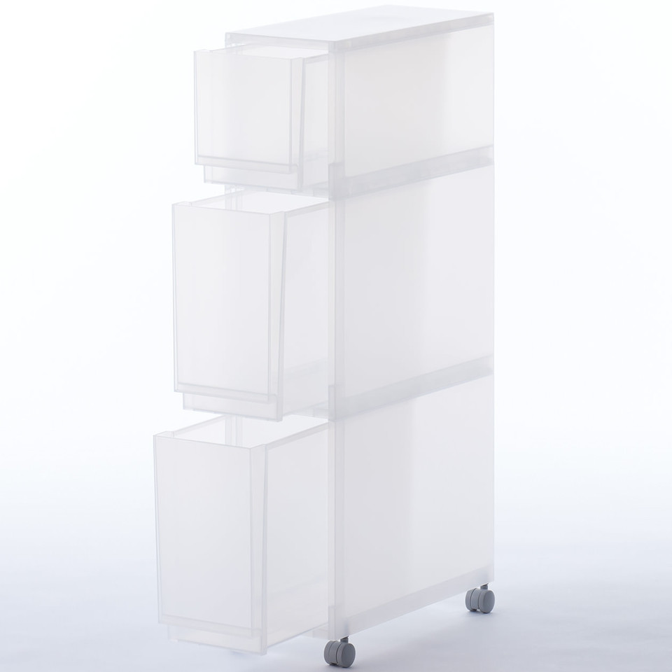 PP Trolley 3 Drawer with Casters | MUJI