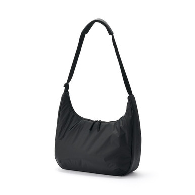 Recycled Nylon Water‐Repellent Padded 2‐Way Shoulder Bag | MUJI