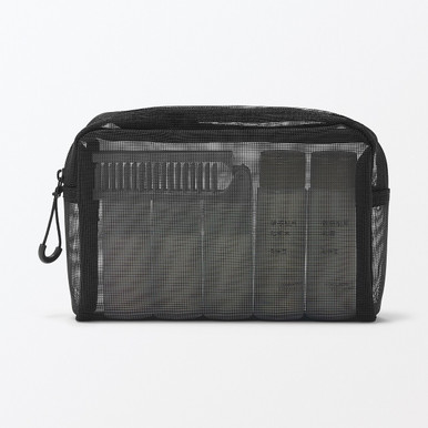 Nylon Mesh Zip Pouch - Medium | MUJI