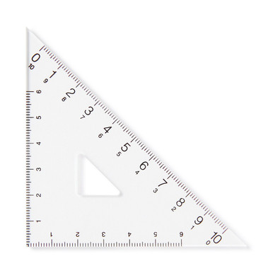 Acrylic Set Square‐ 45 degrees | MUJI