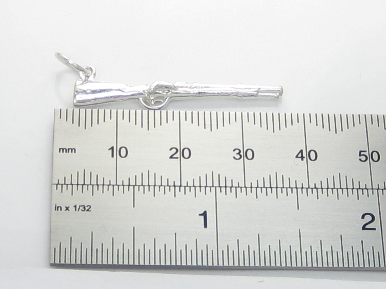 Rifle - Gun sterling silver charm .925 x 1 Rifles shooting hunting ...