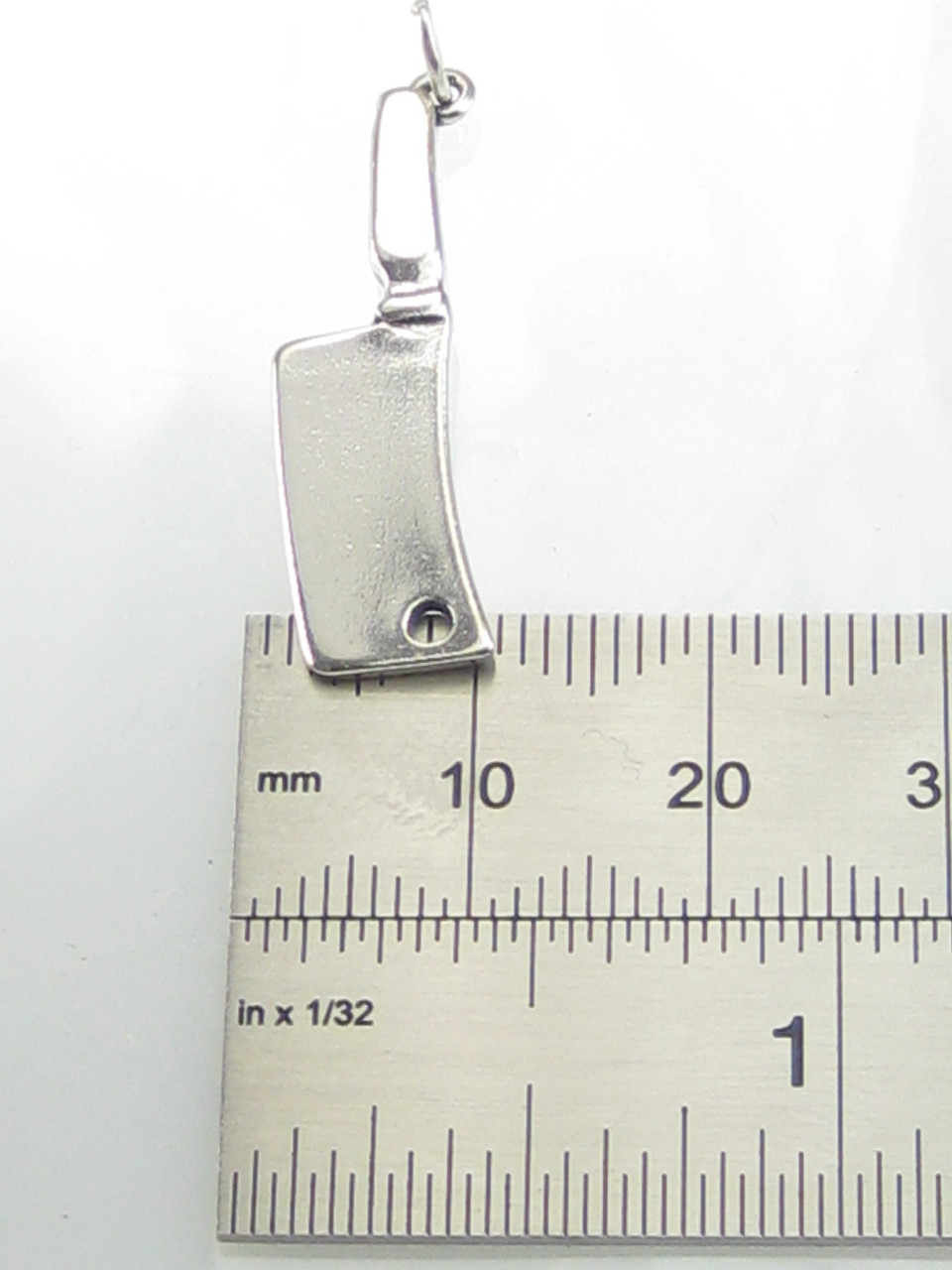 Meat cleaver sterling silver charm .925 x 1 Chopper Horror charms ...