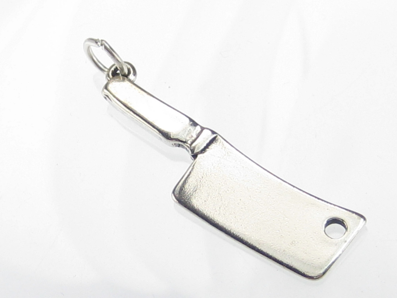Meat cleaver sterling silver charm .925 x 1 Chopper Horror charms ...
