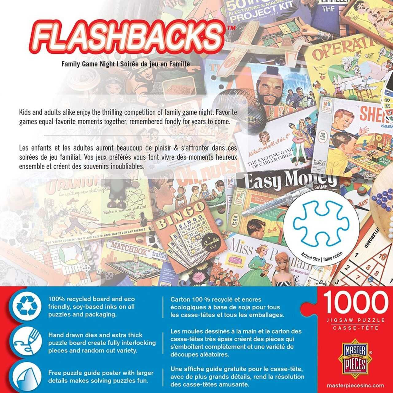 Flashbacks - Family Game Night 1000pc Puzzle