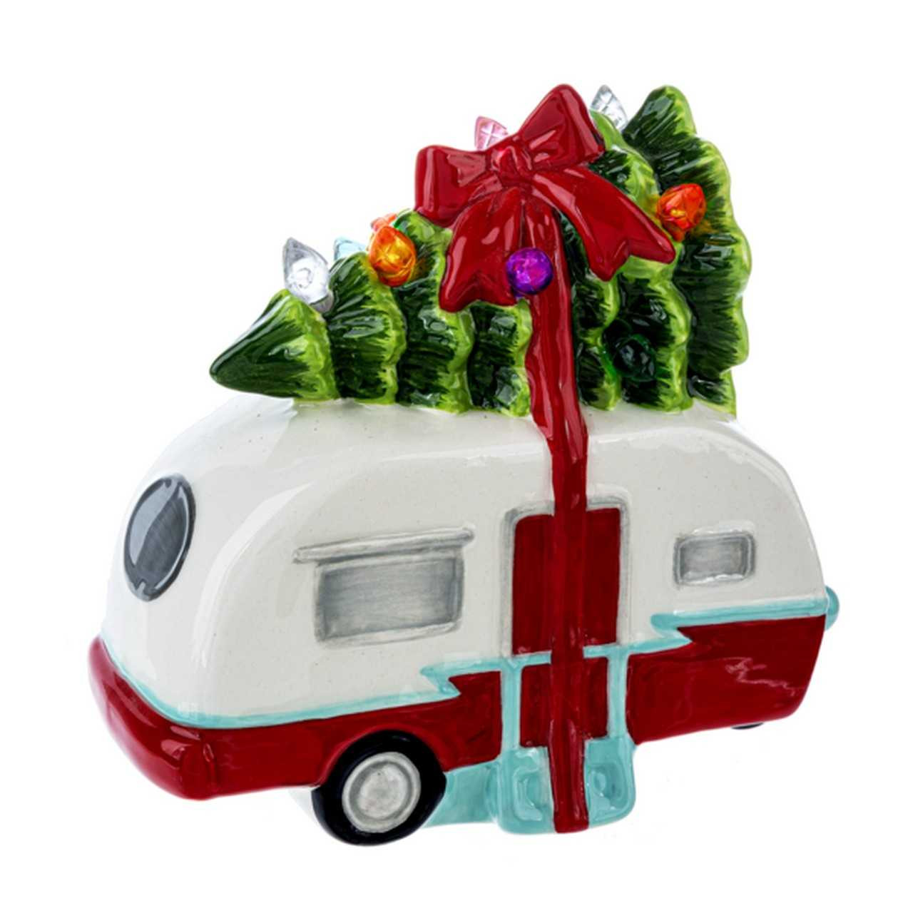 LED Light Up Santa Boot with Tree Mini Shimmer