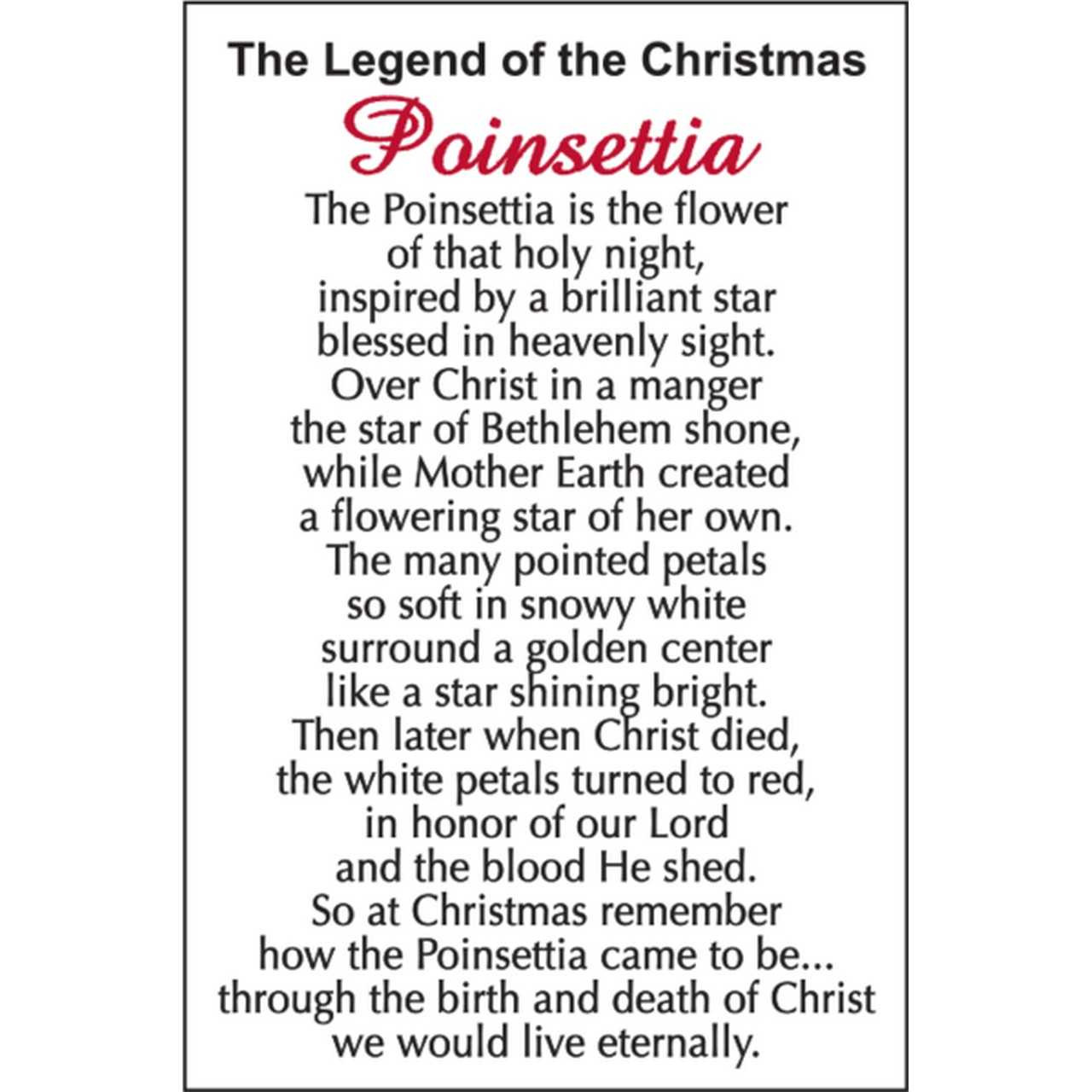 The Legend of the Christmas Poinsettia Charm
