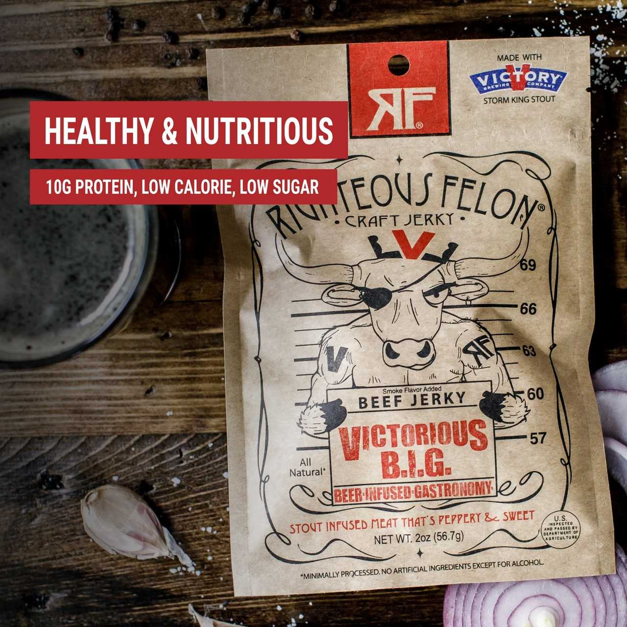 Righteous Felon Truffle-O Bill Soldier Beef Jerky 2 oz