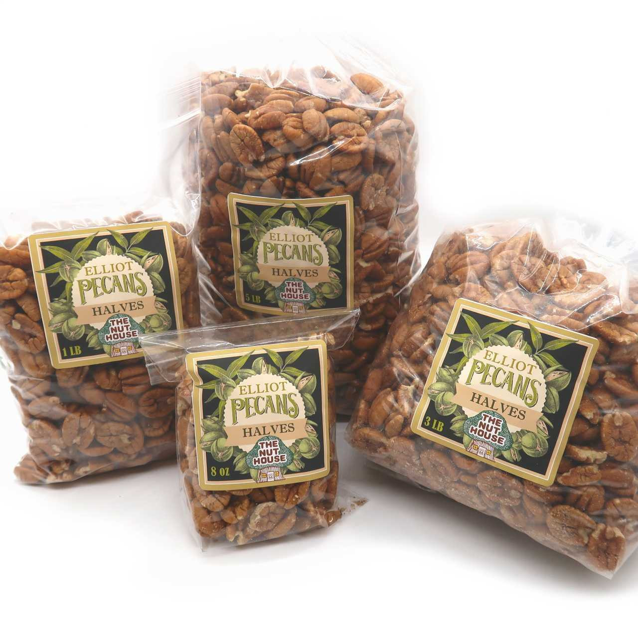 Desirable Pecan Halves - 8 oz to 5 Pounds - The Nut House
