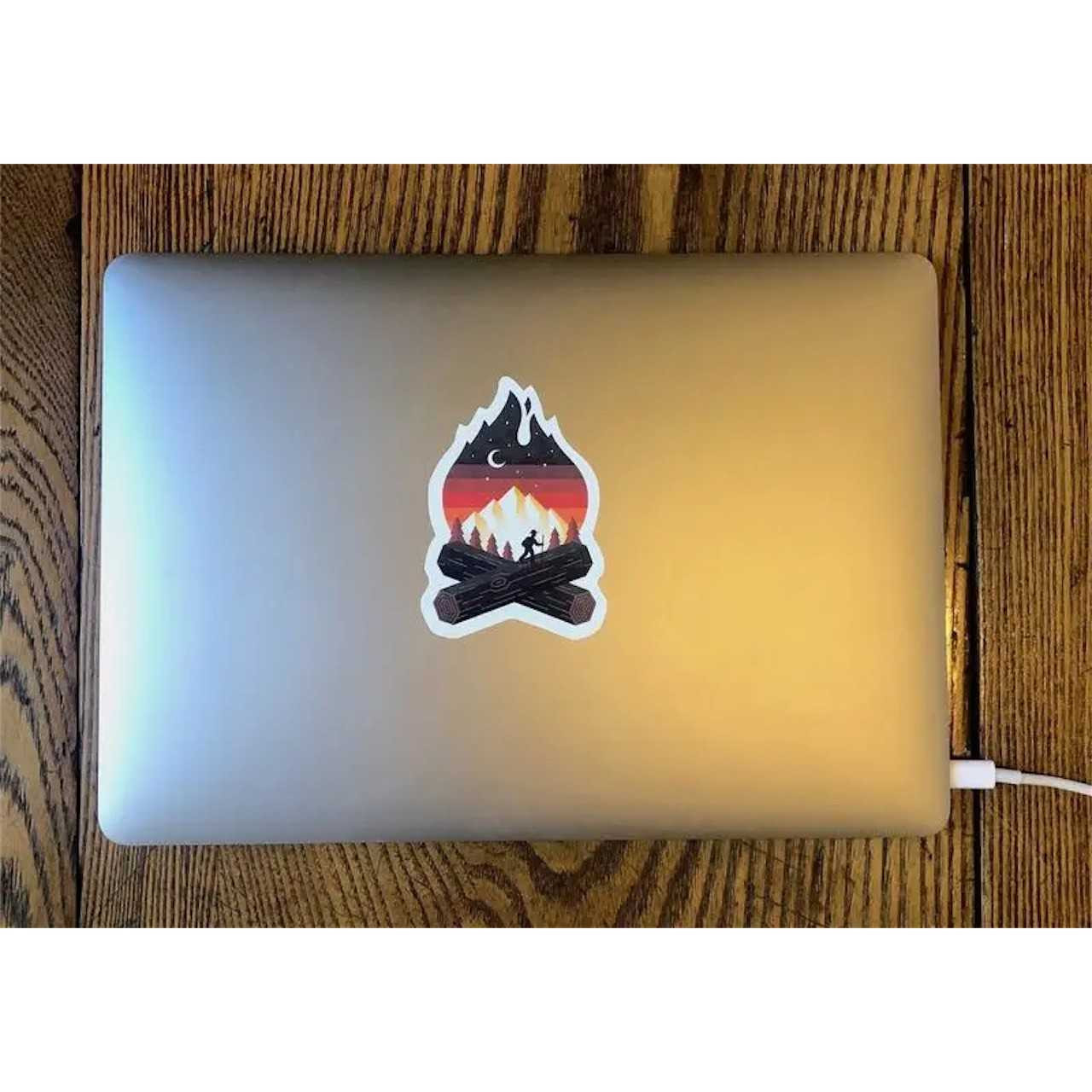 Campfire Camping Sticker Exclusive at the Nut House