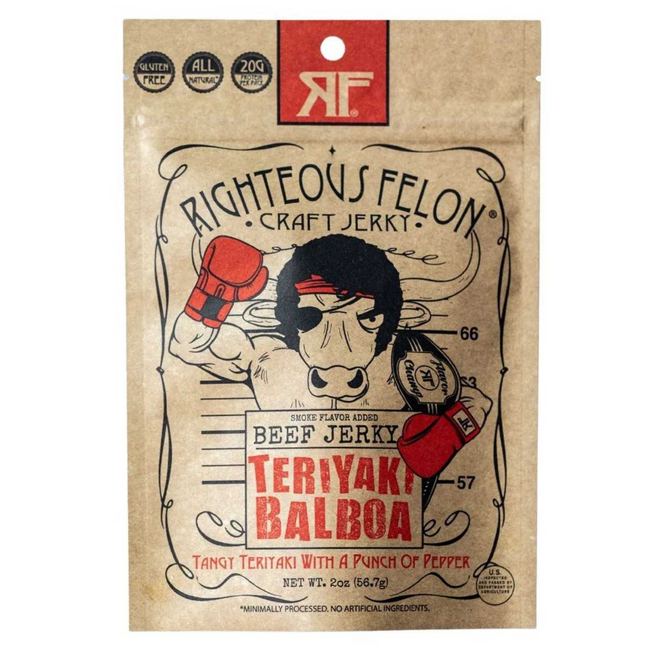 Righteous Felon Truffle-O Bill Soldier Beef Jerky 2 oz