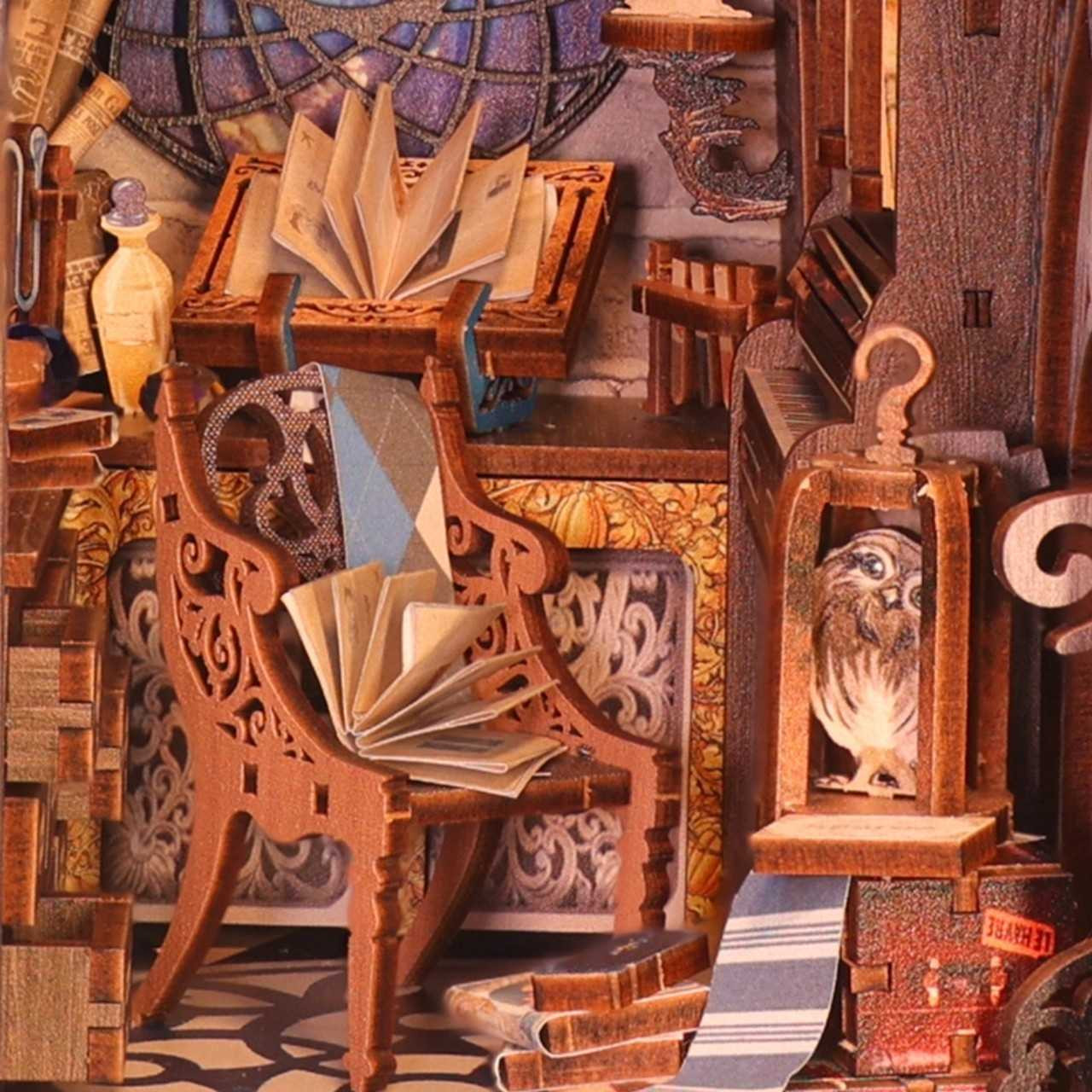 Hands Craft DIY Book Nook Kit Nebula Common Room
