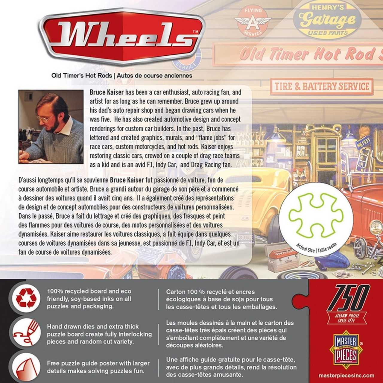 MasterPieces Wheels - Old Timer's Hot Rods 750 Piece Puzzle