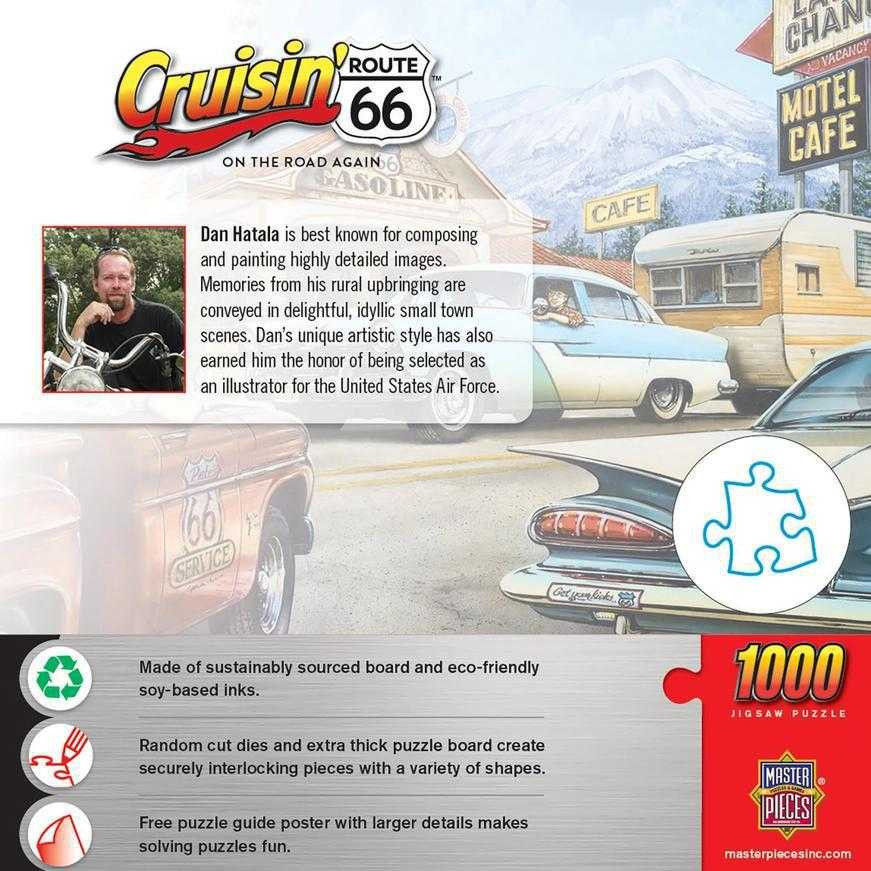 Cruisin Route 66 - On The Road Again 1000 Piece Puzzle The Nut House