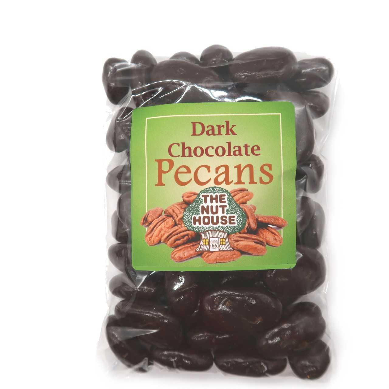 Dark Chocolate Pecans 12 oz - The Nut House