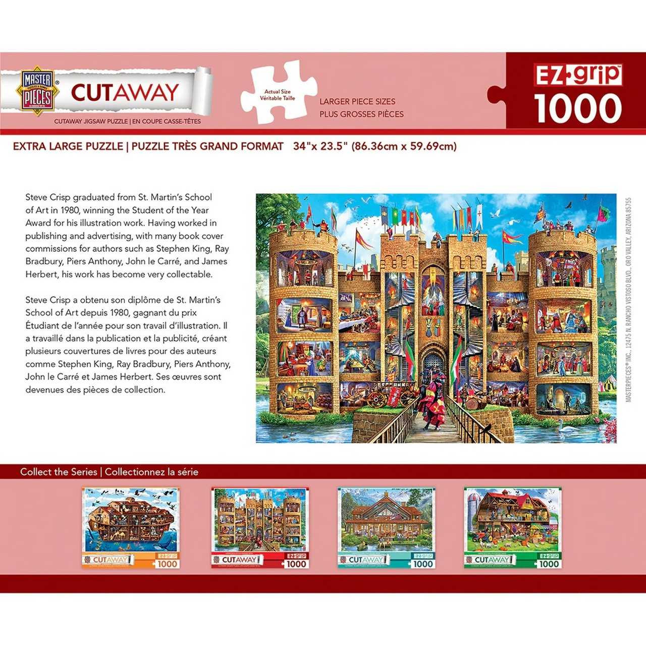 Medieval Castle Cutaway Puzzle 1000 Piece Jigsaw Puzzle