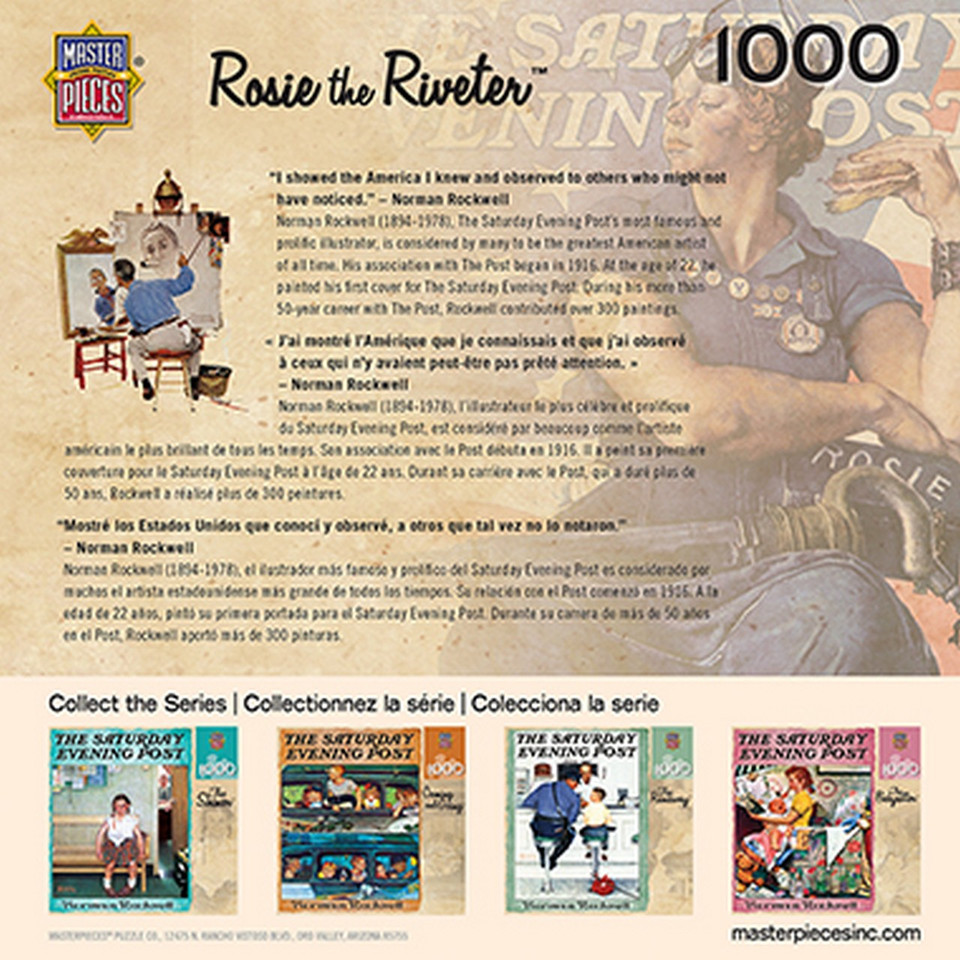 Rosie the Riveter 100 Piece Square Jigsaw Puzzle