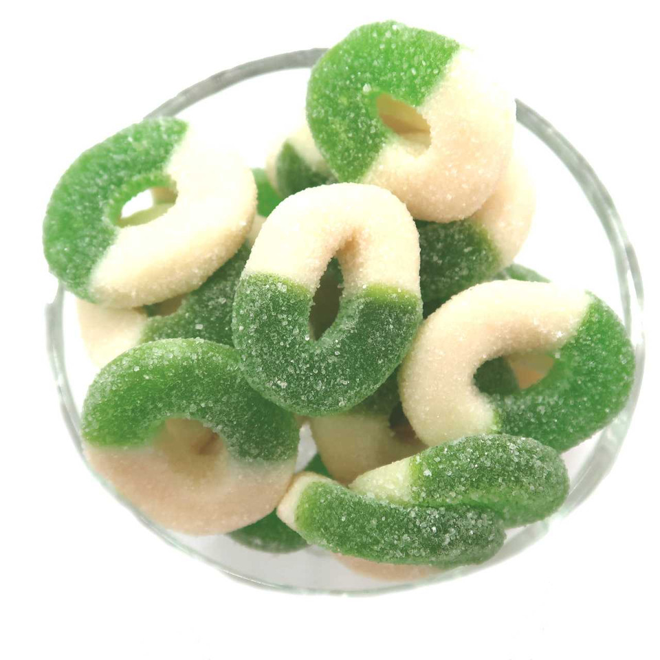 Gummi Apple Rings 10 oz only at The Nut House