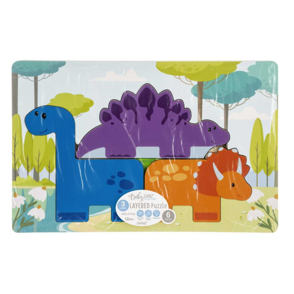 Ganz Wooden Dino Layered Puzzle The Nut House