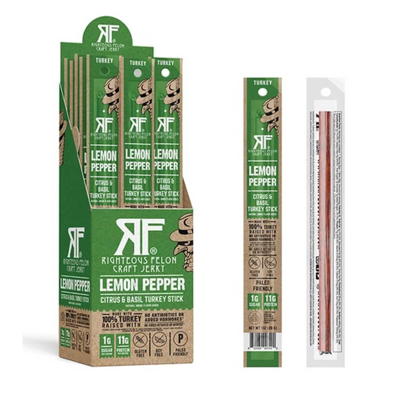 Lemon Pepper Turkey Snack Stick - The Nut House