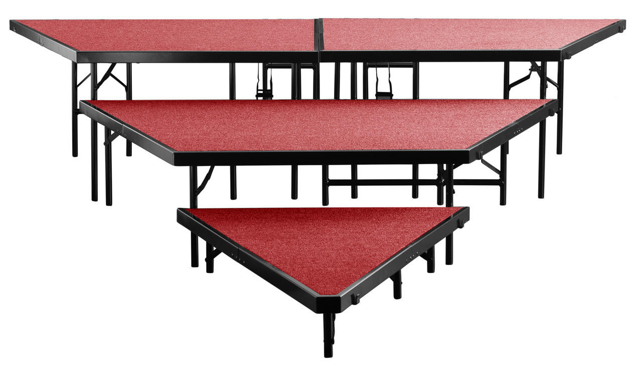 NPS 3 Level Stage Pie Set 48" Width, Red Carpet - Shiffler - Furniture ...