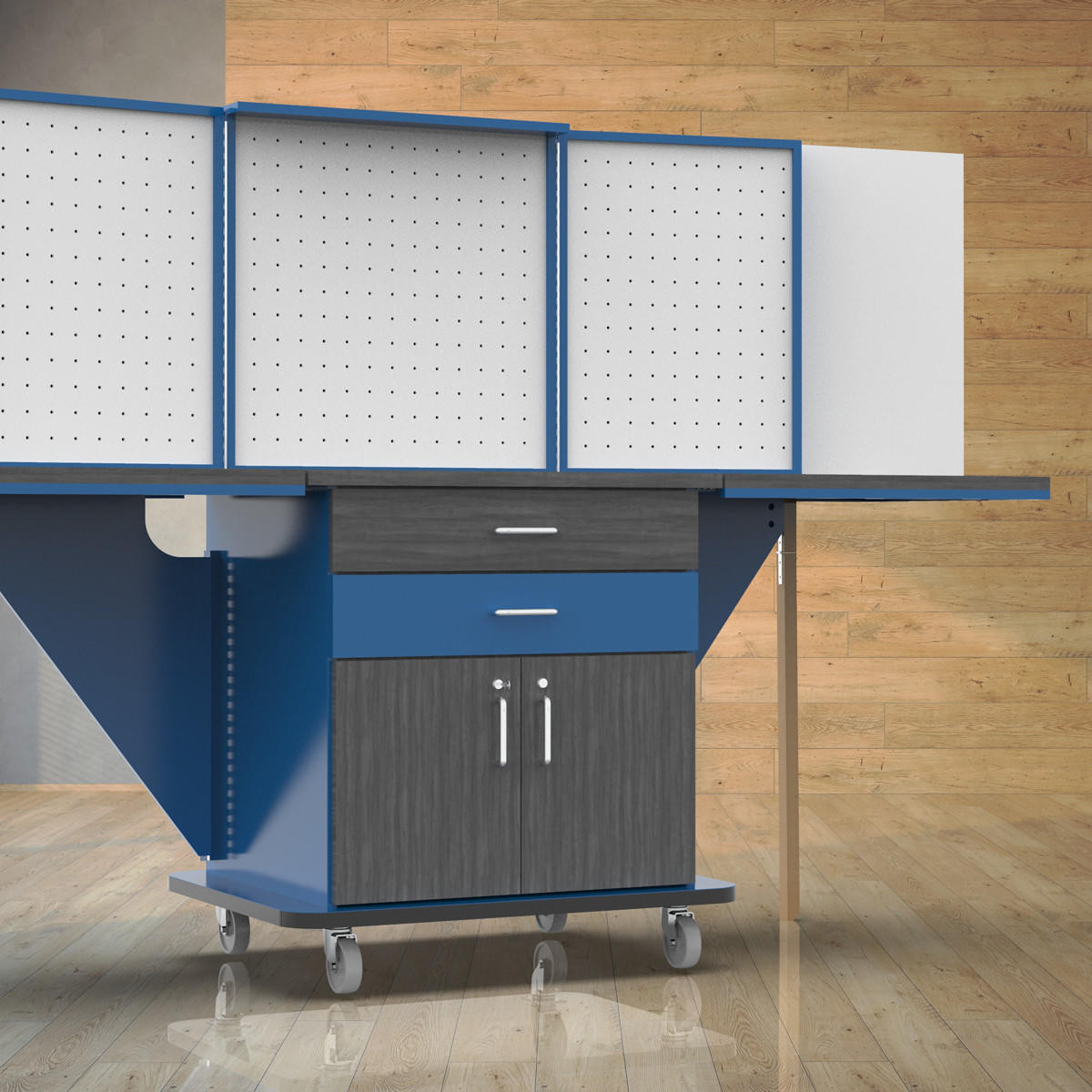 Pedagogy MakerTron Maker Space Mobile Cart - Shiffler - Furniture ...
