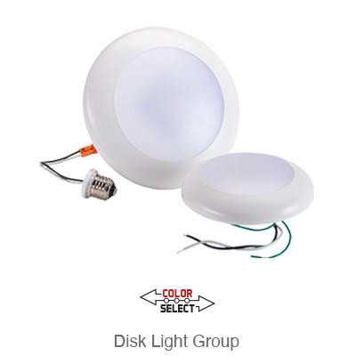 Surface Mount Disc Light 4" Circular Color select 7W - Shiffler ...