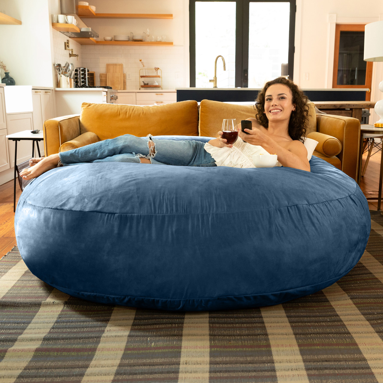 Corner luckly bean bag